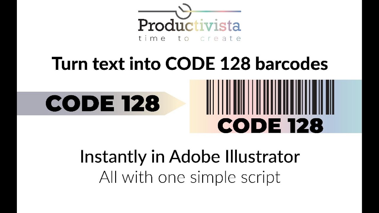 CODE 128 Barcode Generator Script for Illustrator - YouTube