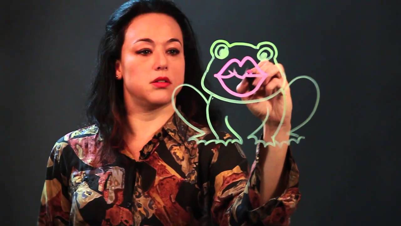 How to Draw a Kissy Frog - YouTube