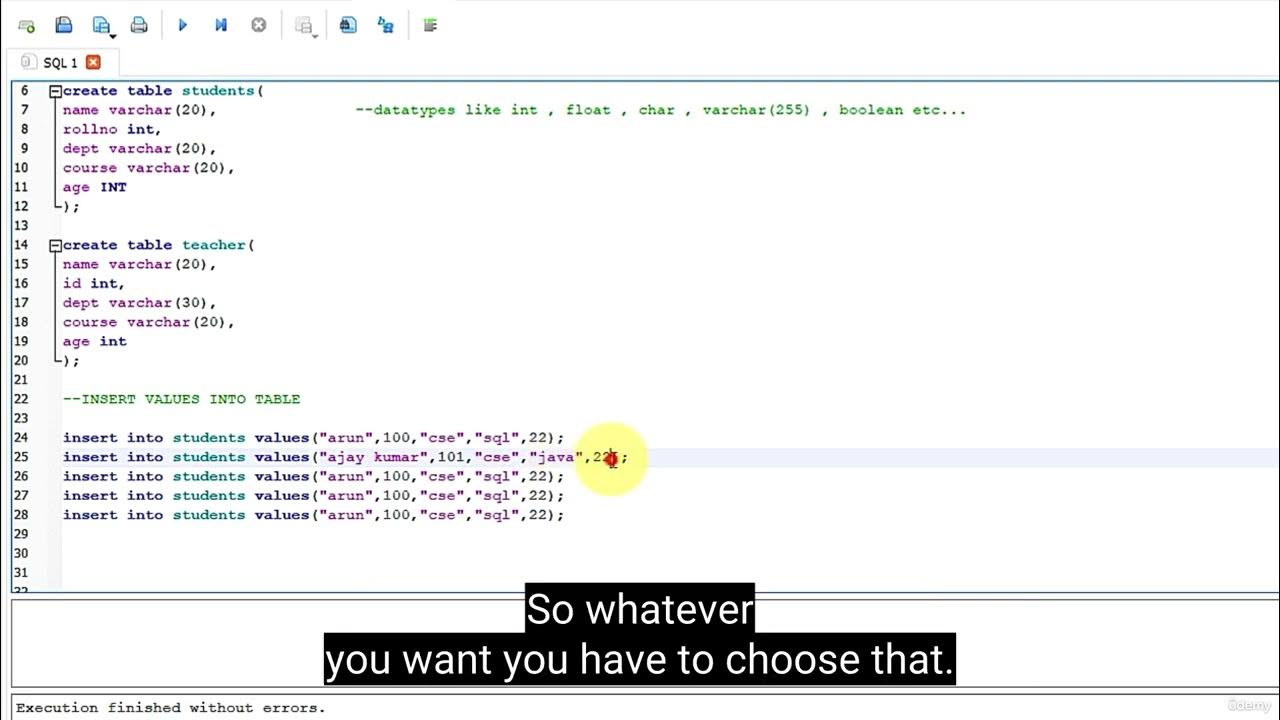 INSERT VALUES - YouTube