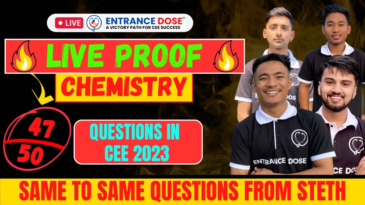 CEE CHEMISTRY Question Discussion | 47 of 50 QUESTIONS From STETH ...