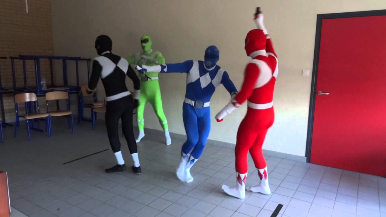 power rangers sur wii dance - YouTube