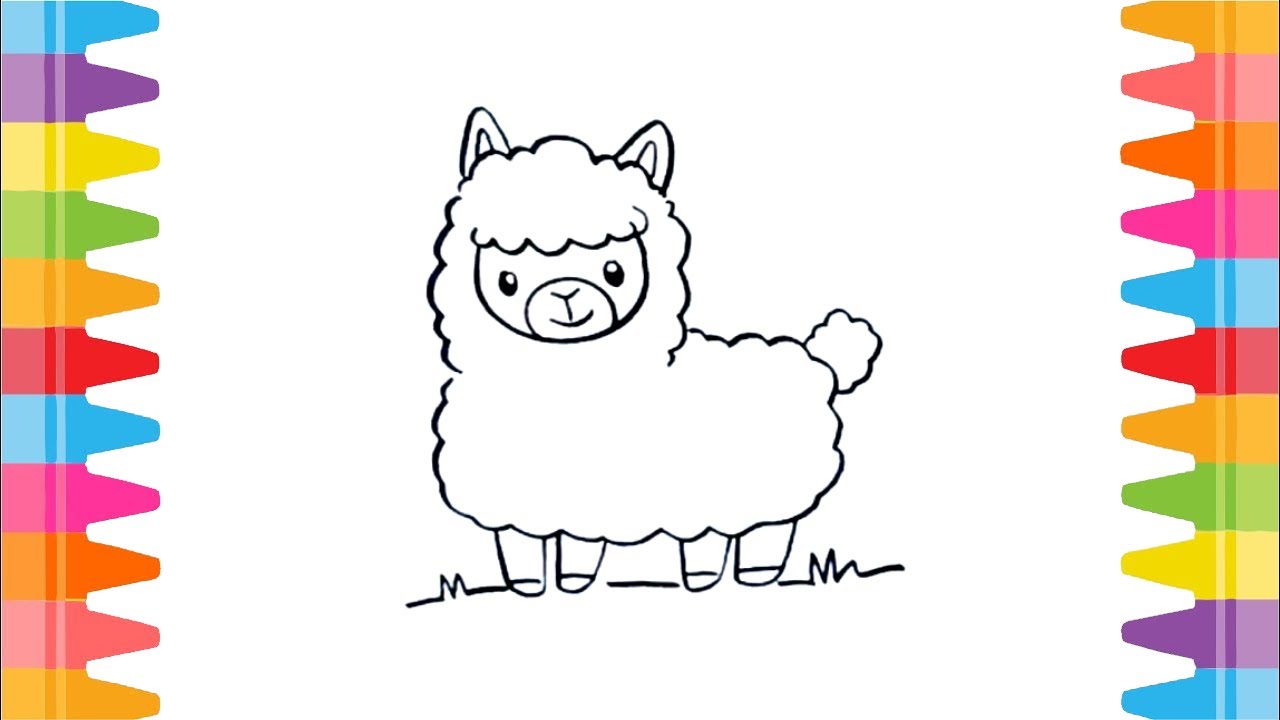 How to Draw Alpaca Step by Step - YouTube