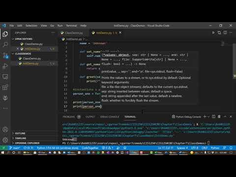 Initialize Class Variables - YouTube