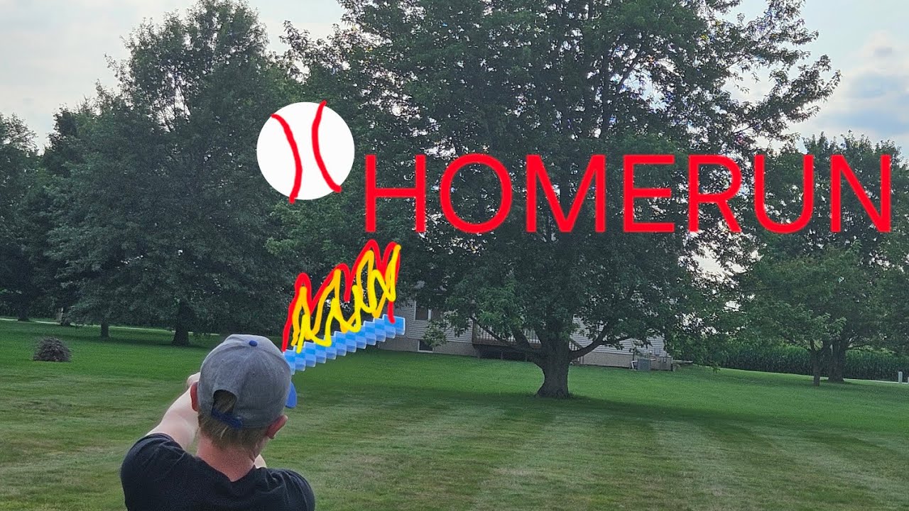 part 1 of hitting an inflatable baseball with random things!!! - YouTube