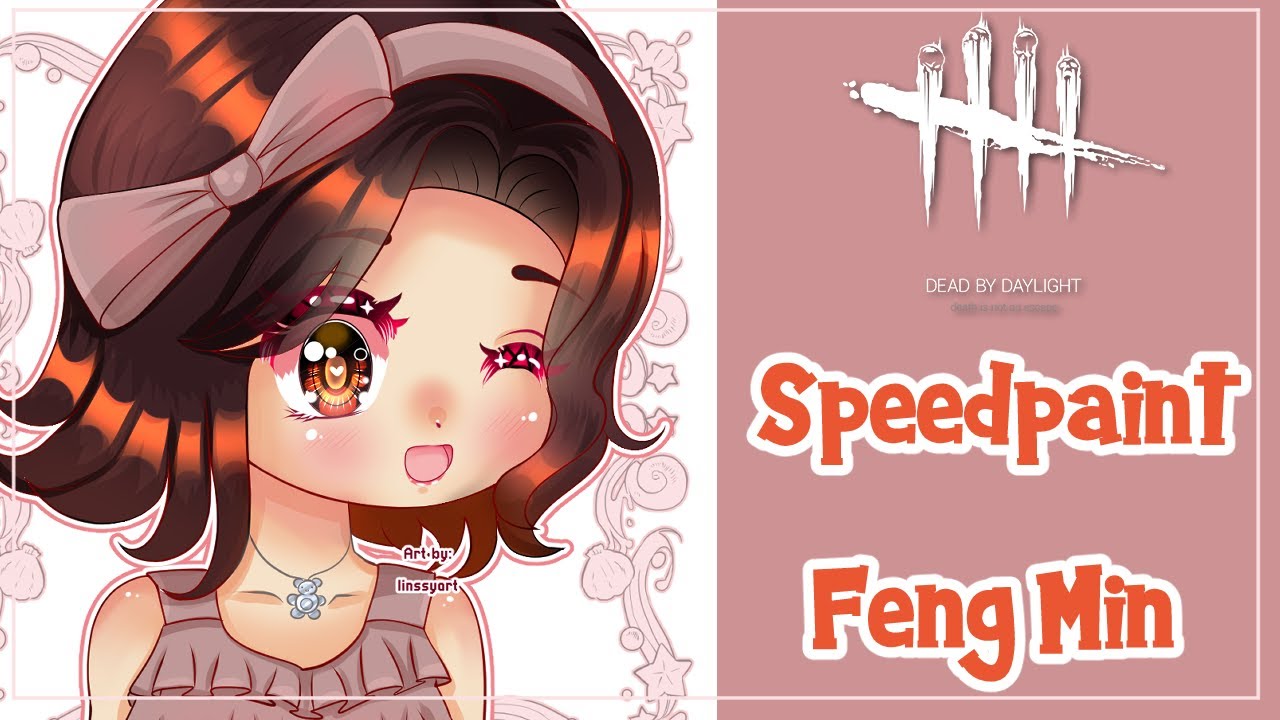 ♥Speedpaint♥ Dead By Daylight Chibi Feng Min Skin Pink -CLIP STUDIO ...