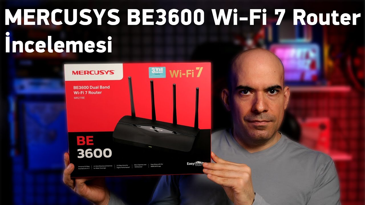 MERCUSYS BE3600 Wi-Fi 7 Router İncelemesi - YouTube