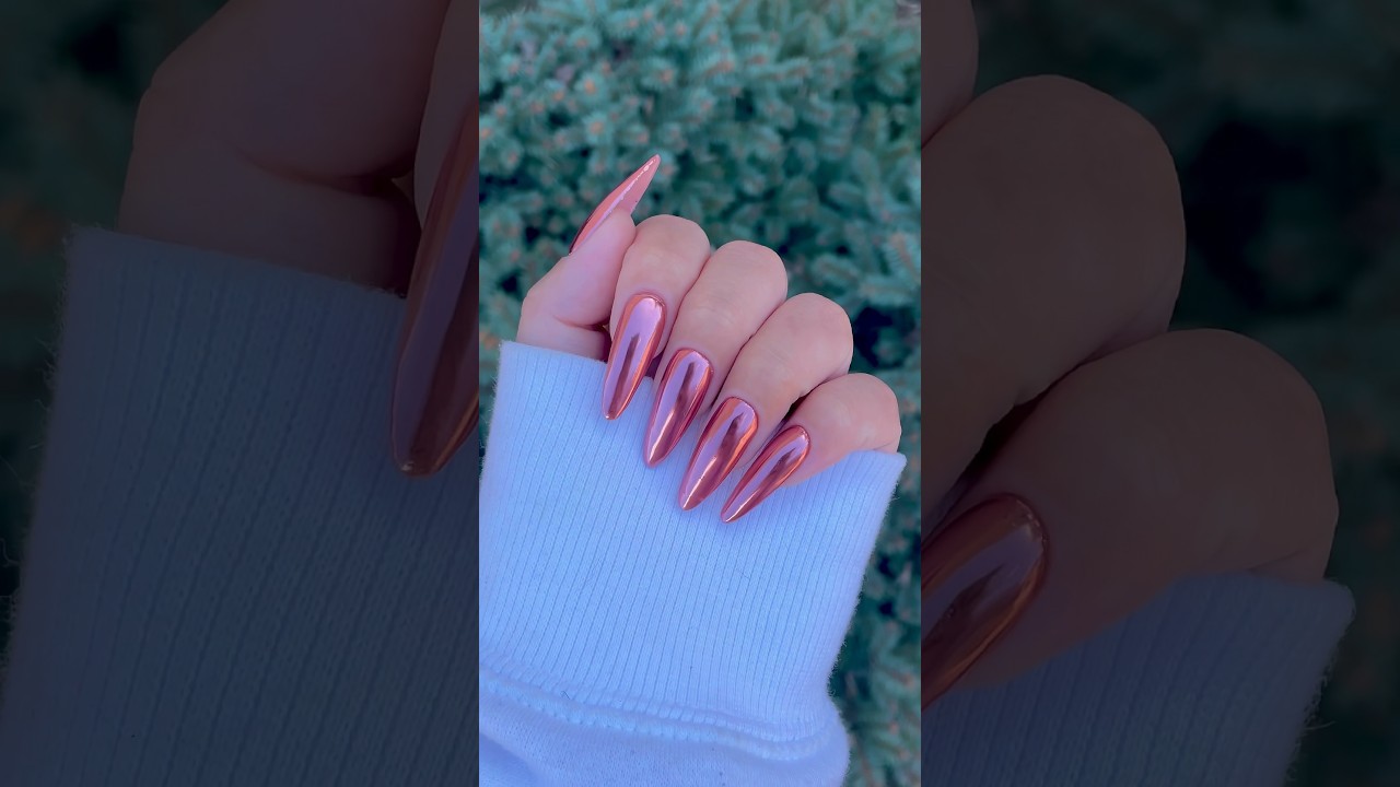 Ancient Copper Chrome | Nail Art Tutorial - YouTube