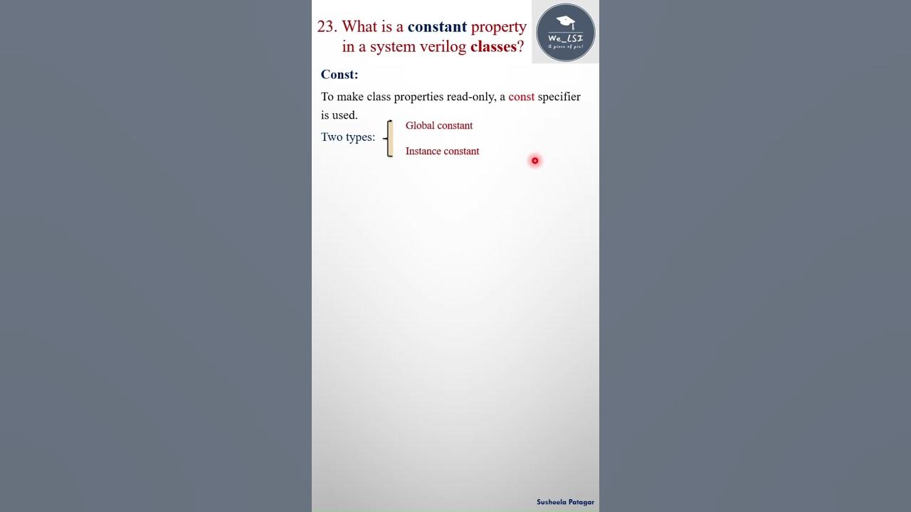 Systemverilog Interview questions 23/n #vlsi #education#shorts #designverification # ...