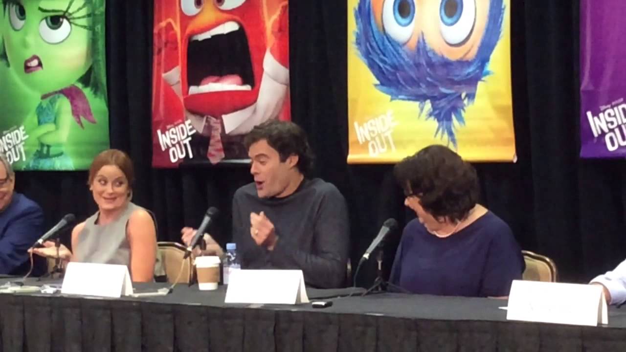 Bill Hader ( voice of "Fear") and Amy Poehler (voice of "Joy") on ...