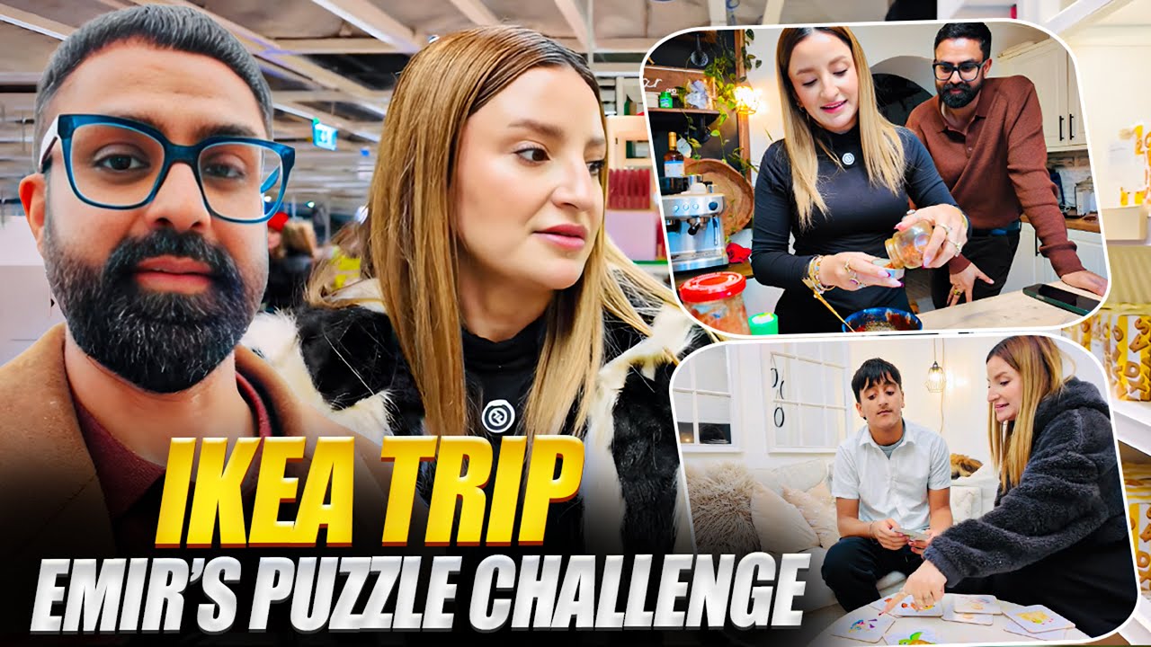 IKEA Trip + Family Pizza Making + Emirs trying his Picture Puzzles ...