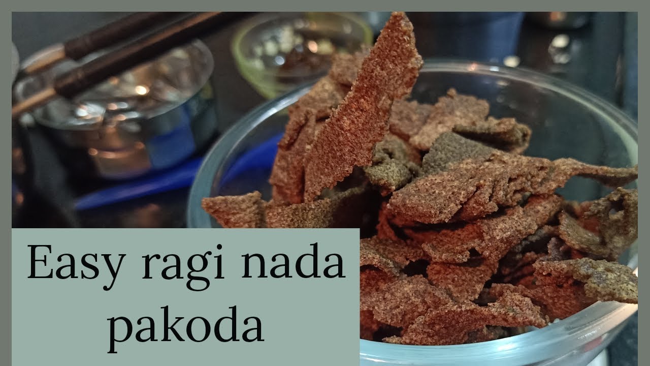 Easy Ragi Ribbon Pakoda|Quick Ragi Nada|Finger millet snacks - YouTube