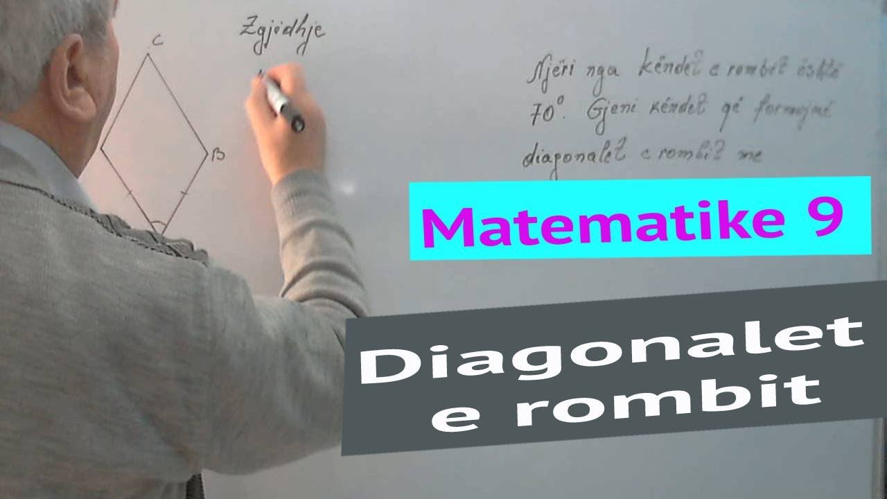 Matematika 9 / Diagonalet e rombit - YouTube