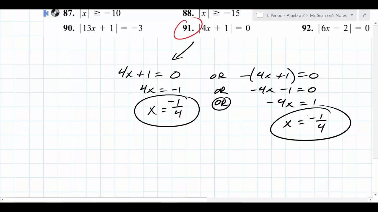 B Period - Algebra 2 - 9/29/14 - YouTube
