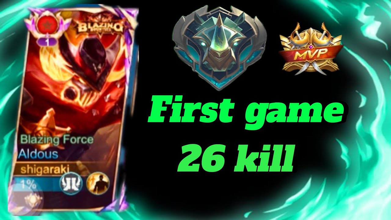 My first game in epic rank || gameplay Aldous || mobile legends || mbll ...