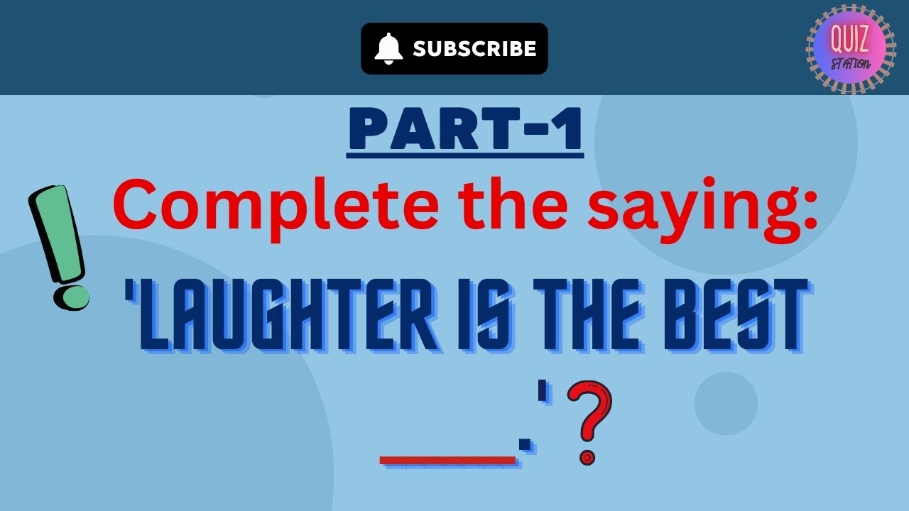 Can You Complete These Common Sayings? | Complete the Saying Quiz - YouTube
