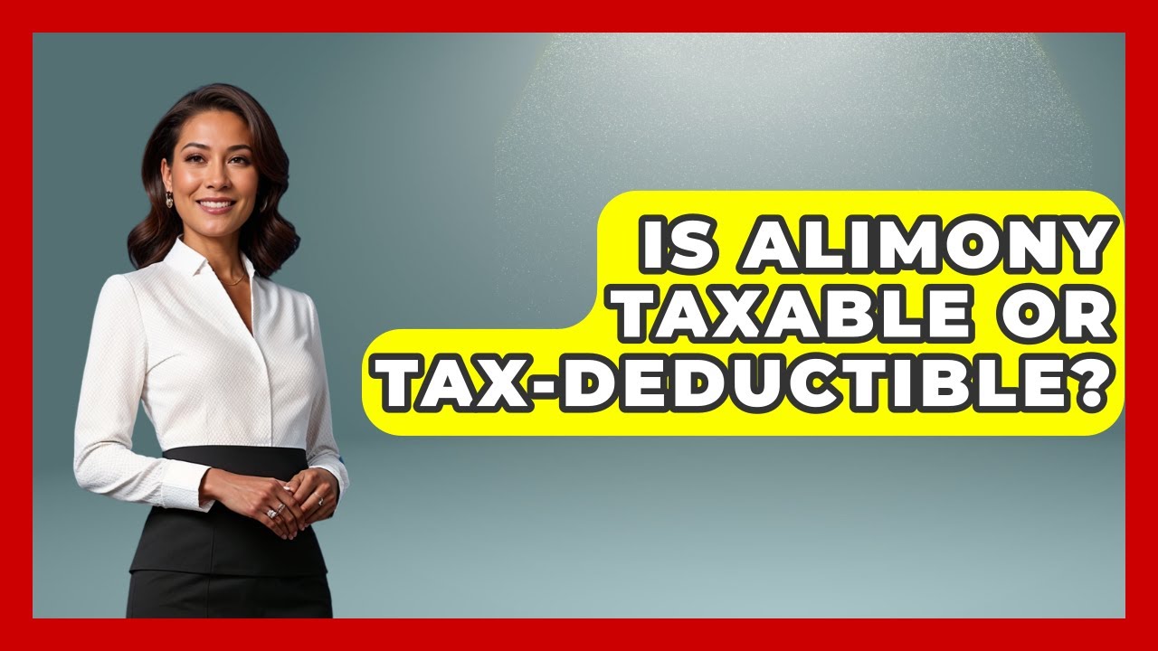 Is Alimony Taxable Or Tax-deductible? - Get Divorce Answers - YouTube