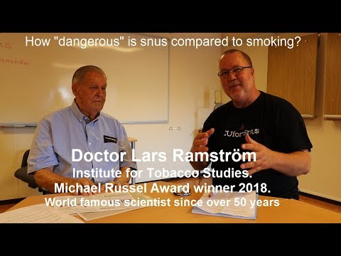 How dangerous is snus compared to smoking? Doctor Lars Ramström replies ...