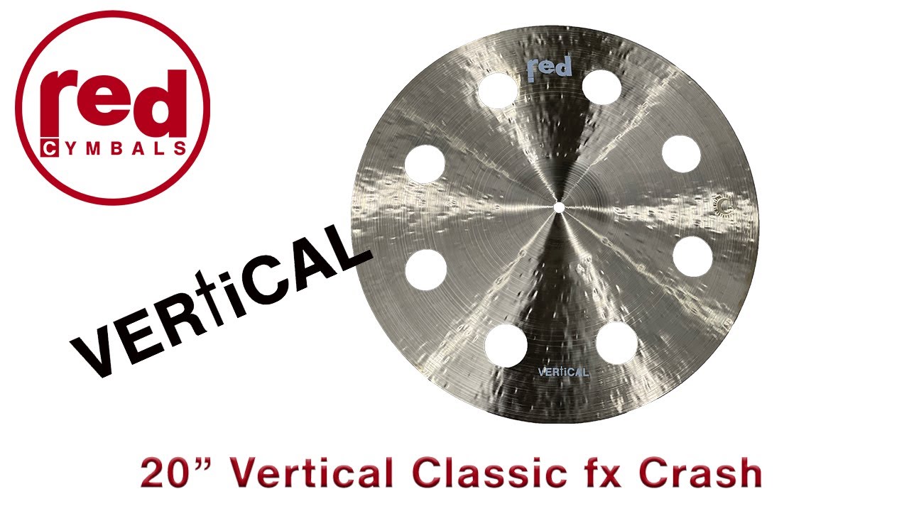 Red Cymbals Vertical Series 20" Classic FX Crash Cymbal - handmade in ...