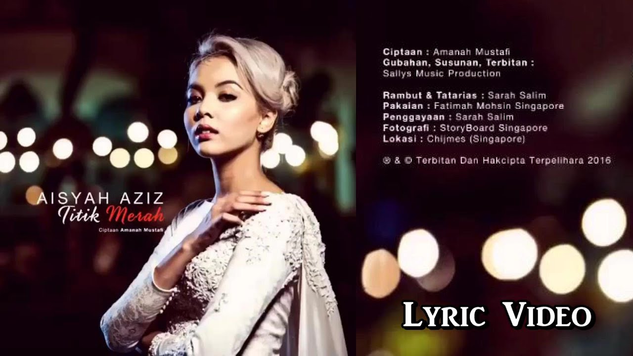 Aisyah Aziz - Titik Merah [Lyric Video] - YouTube
