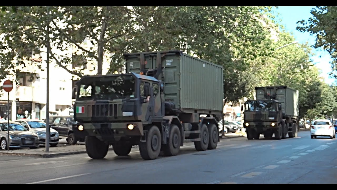 [HD - Mezzi Militari Esercito Italiano] 2x Astra SM88.42 ACTL/APS 8x8 ...