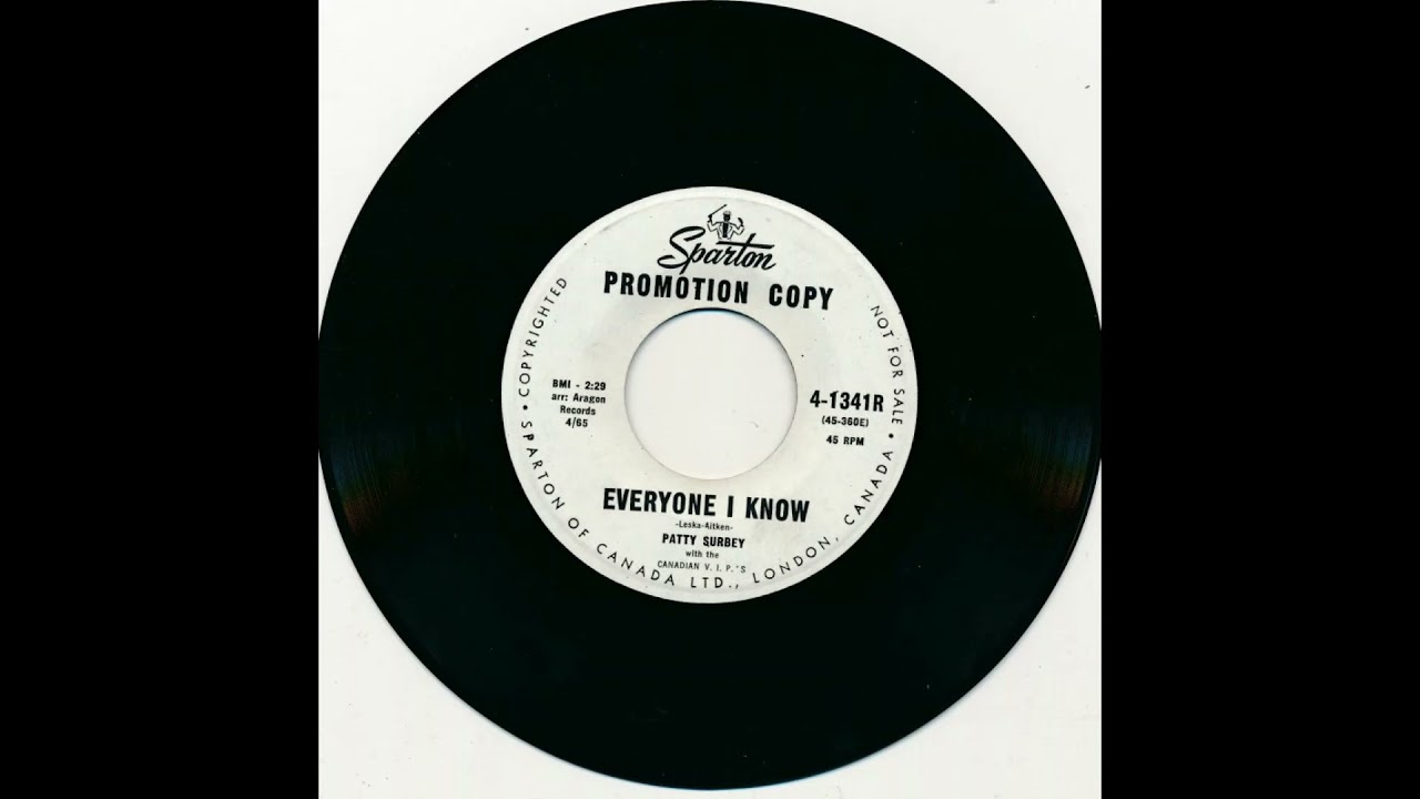 EVERYTHING I KNOW PATTY SURBEY & THE CANADIAN VIPS DES - YouTube