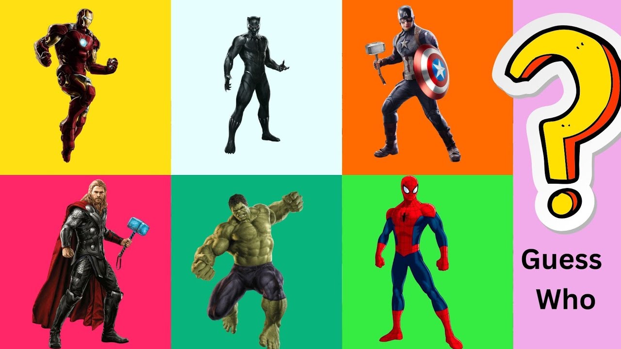 Guess The Right Superhero, Choose The Right Superhero, Spiderman ...