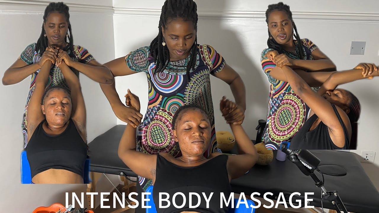 ASMR Back & Shoulder Massage + Scalp Scratching for Sleep | Very ...