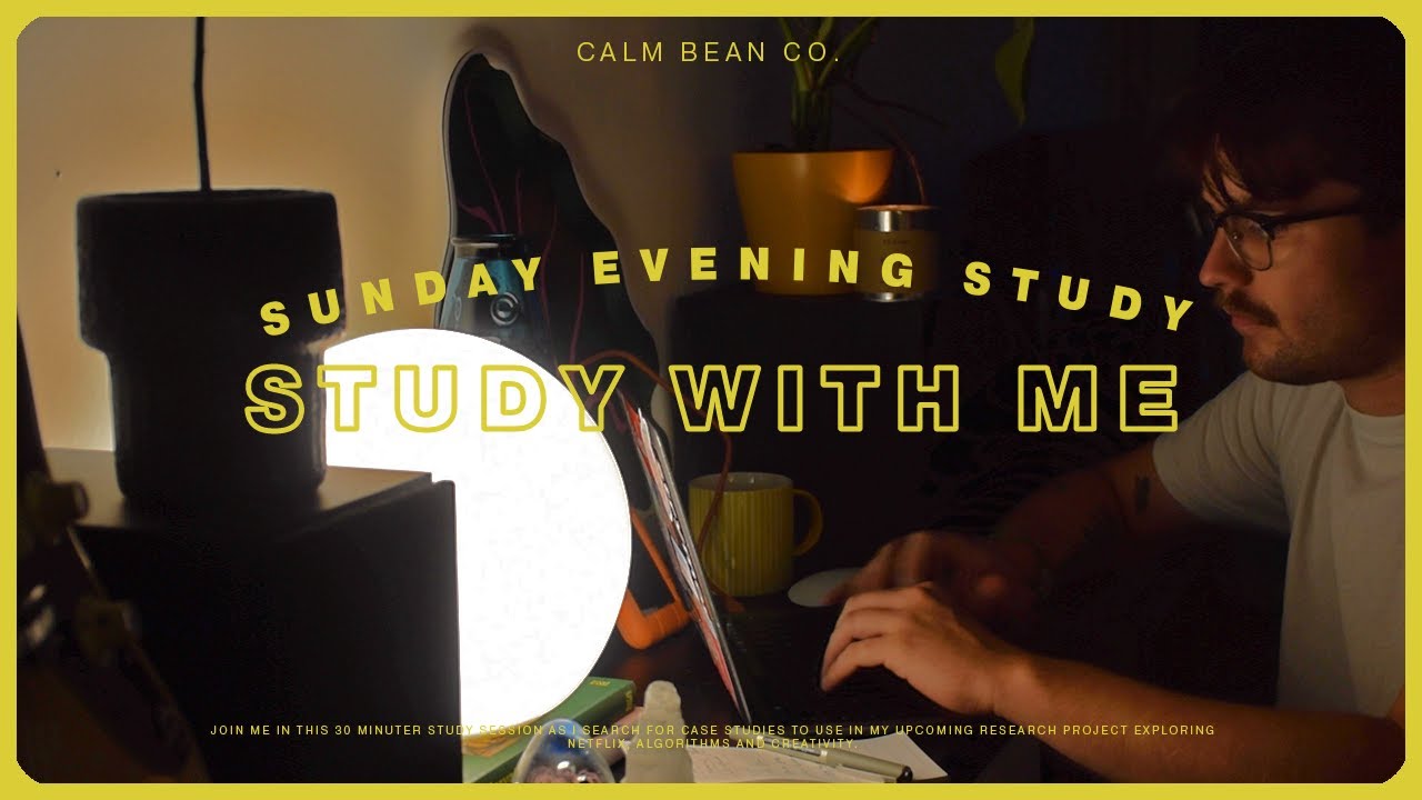 30-MINUTE STUDY WITH ME | Background noise, no music, Sunday evening study session - YouTube