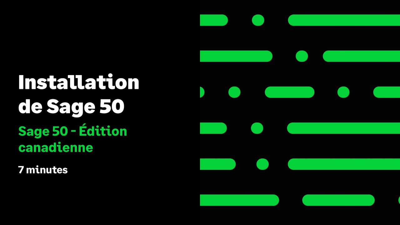 Sage 50 —Edition Canadienne - Installation de Sage 50 - YouTube