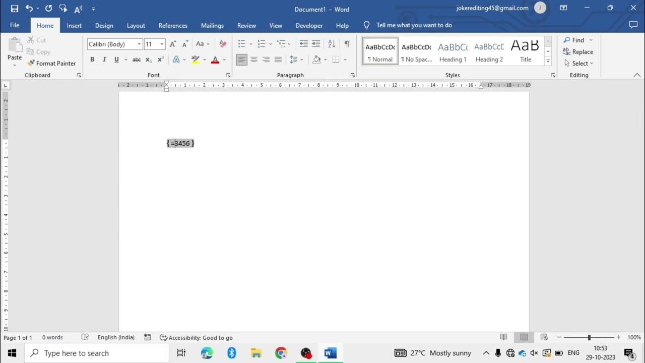 How to convert numbers to words using MS word#msword - YouTube
