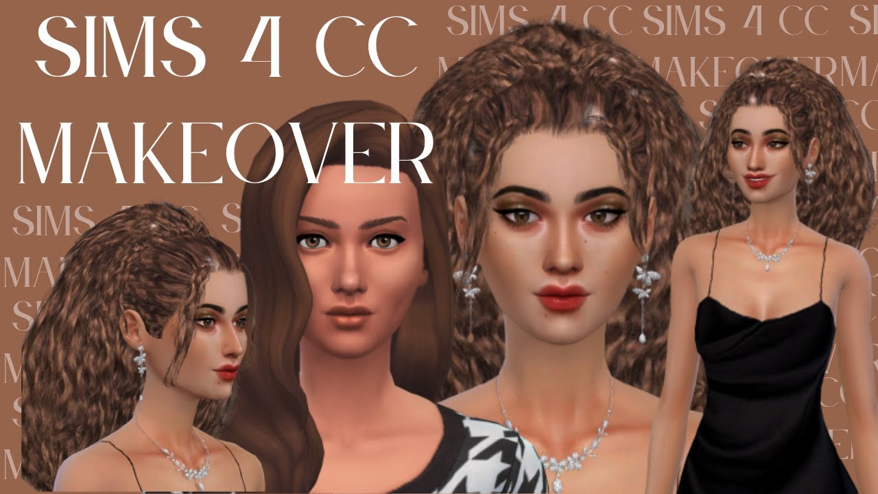 The Sims 4: Female Sim CC Makeover + CC List - YouTube