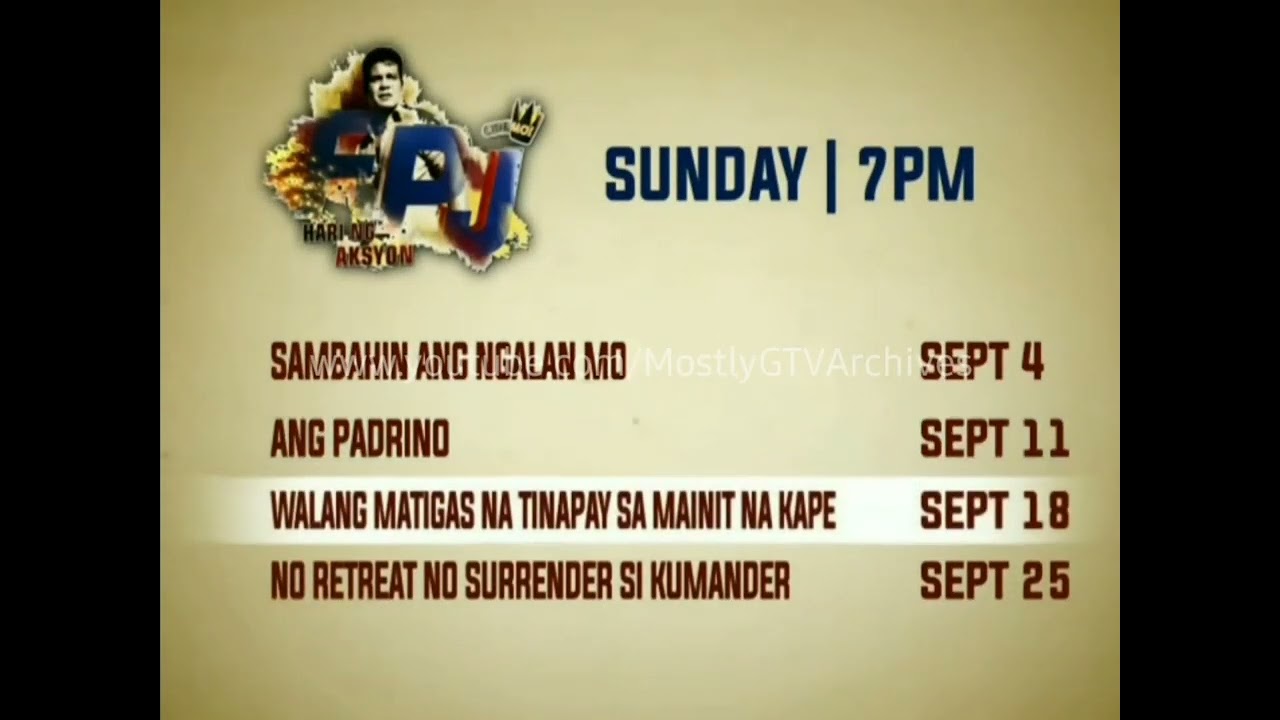 Cinemo - FPJ Hari Ng Aksyon movies for September 4-25 [06-SEPT-22 ...