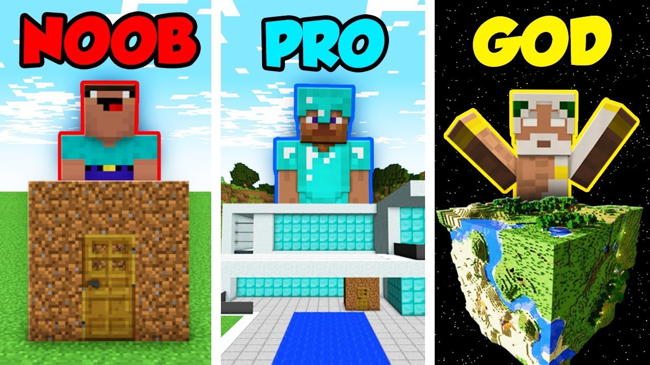 Minecraft NOOB vs. PRO vs. GOD: GIANT ATTACK in Minecraft! (Animation ...