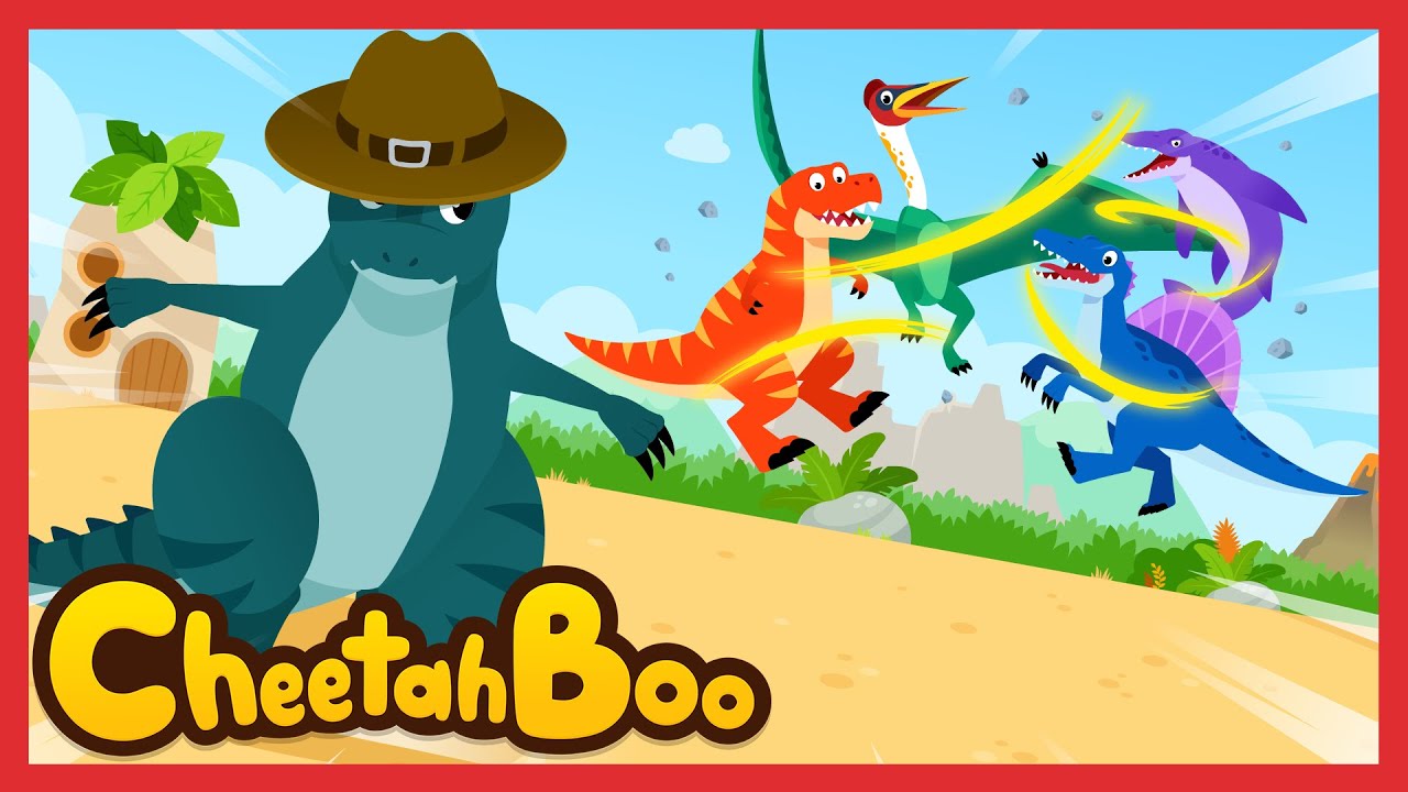Help us, Ultimate Jungle Dinos! | Giganotosaurus | Nursery rhymes ...
