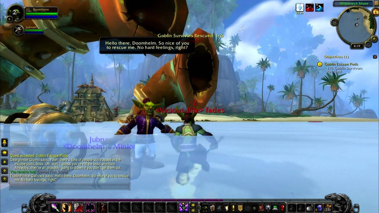 World of Warcraft Goblin Lets play! part 4: To the lost island! - YouTube