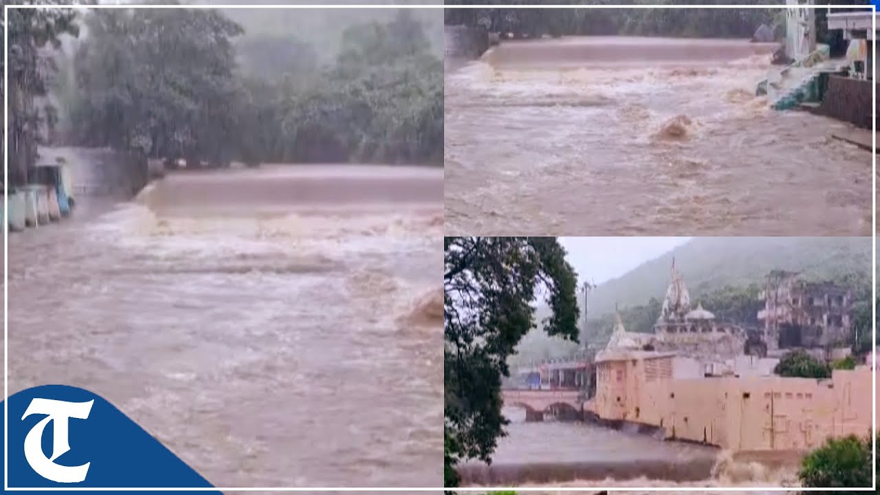 Heavy rains cause flood-like situation in Gujarat’s Junagadh - YouTube