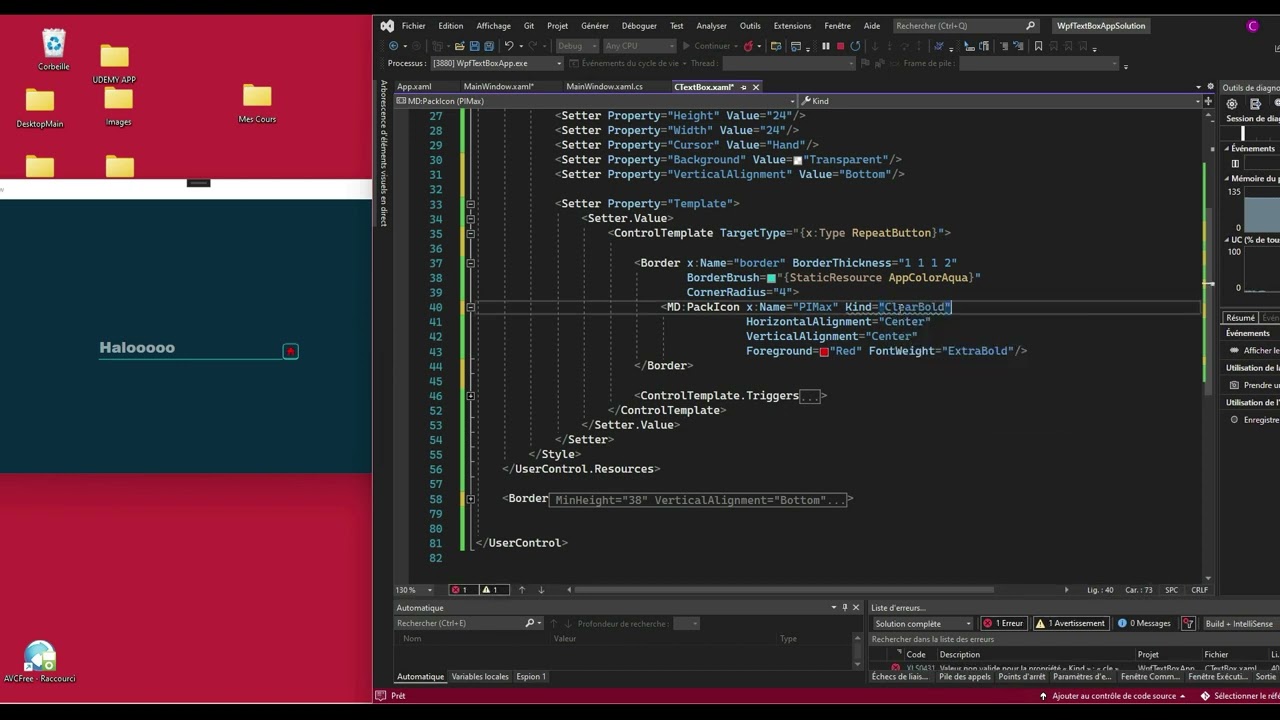 4 C# Wpf: RepeatButton Style - YouTube