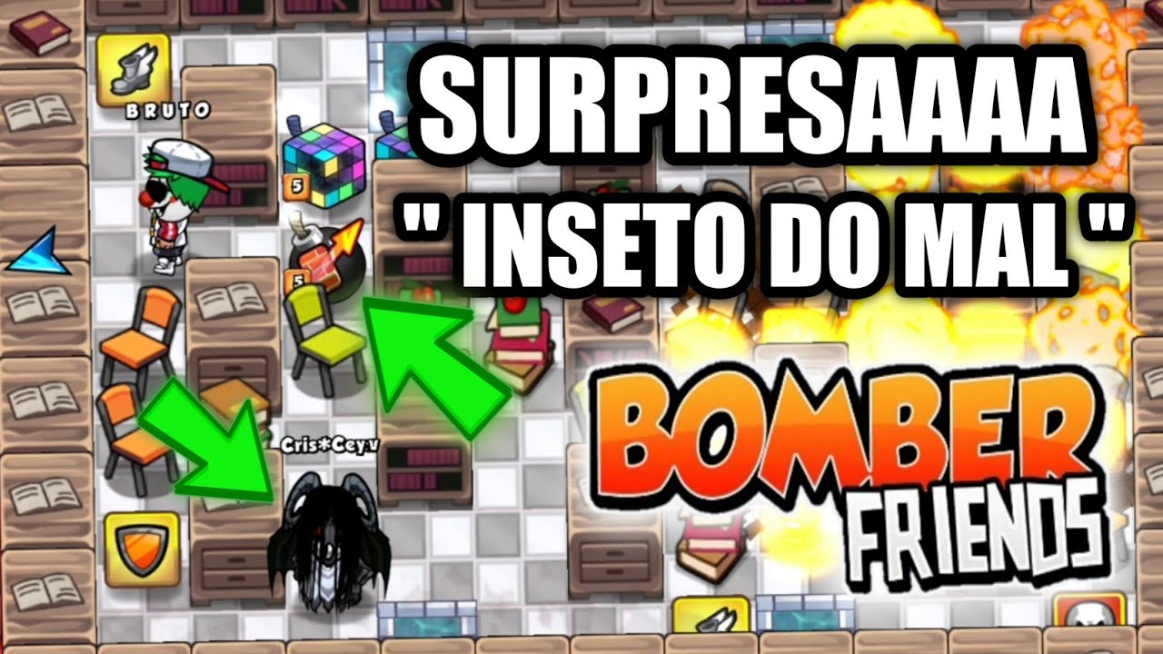Bomber Friends - Arenas #27, Tentei Surpreender Os Insetos Com a Bomba ...