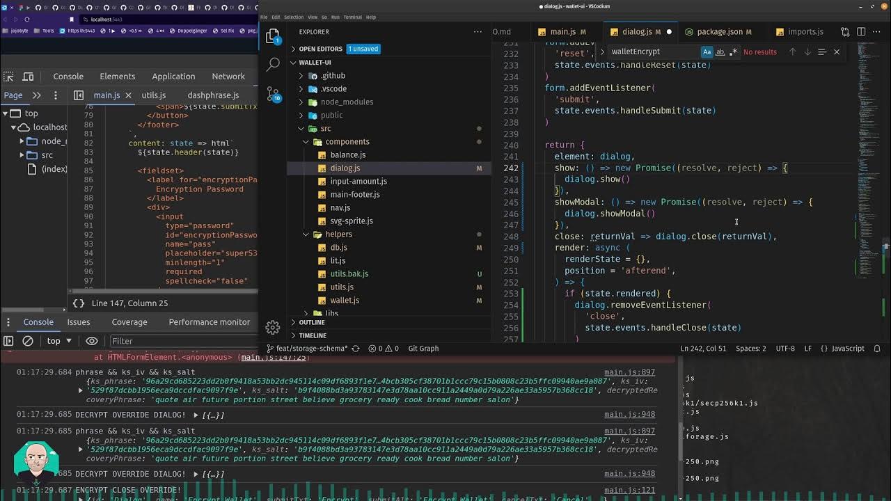 🎯 Cryptic fragments 📦 (Ð) Incubator Wallet 🗃️ [HTML, JS & CSS] 📺 Episode 16 - YouTube