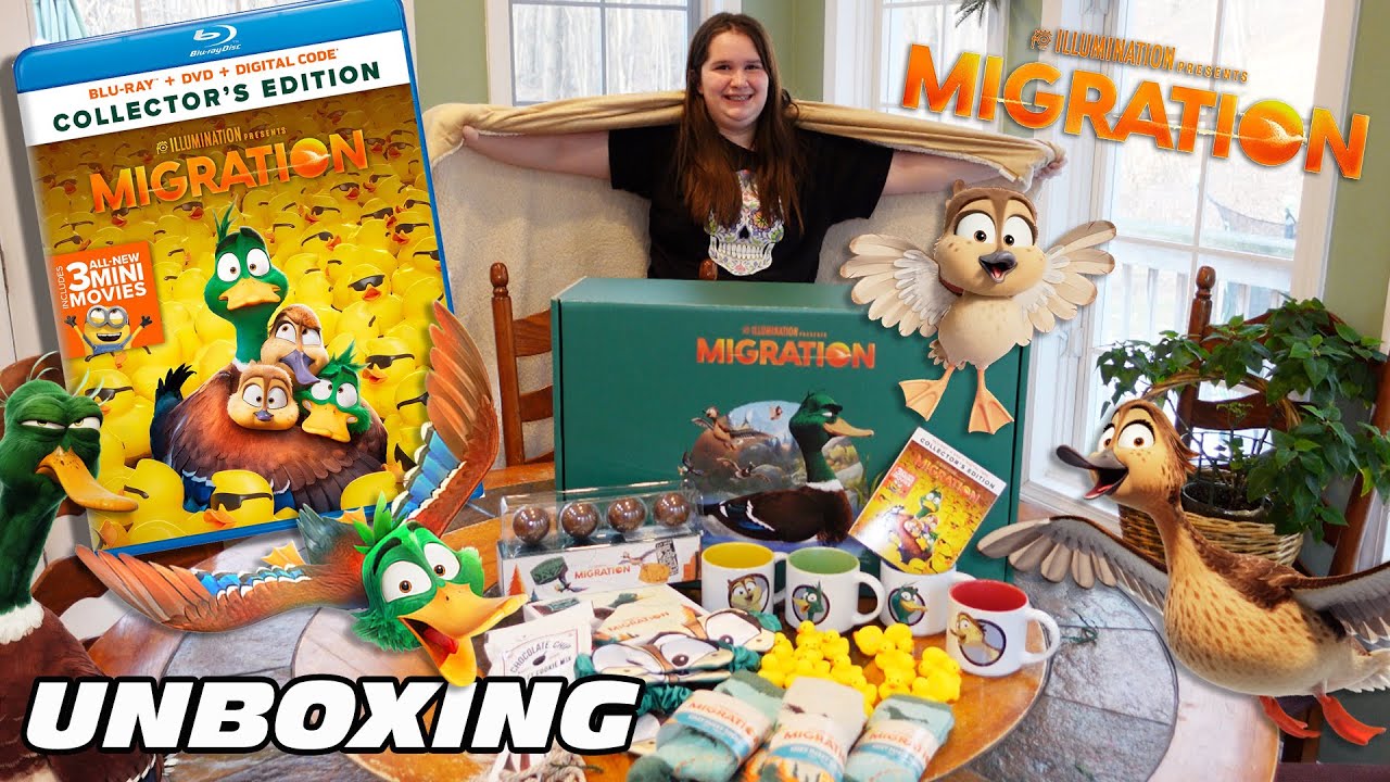 Unboxing MIGRATION Movie Goodies to Celebrate it's Release on Digital, 4K, DVD & Blu-ray! - YouTube