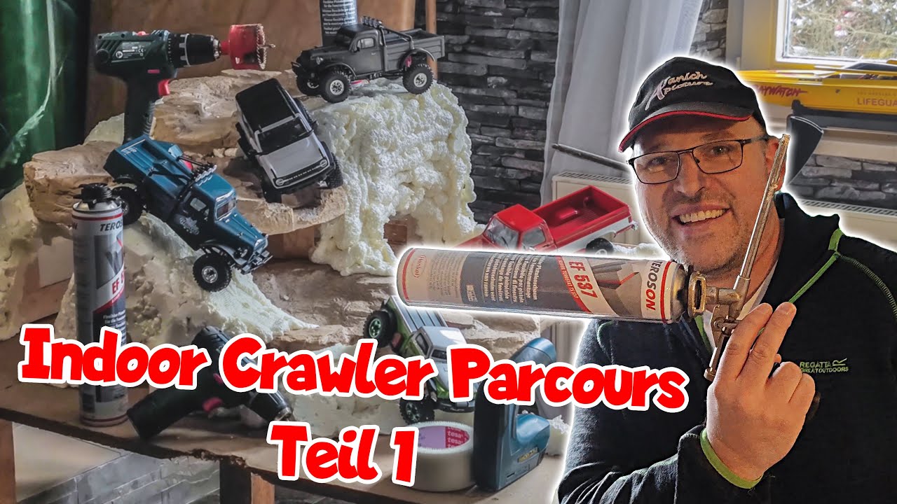 Wir bauen einen 1:18 Indoor Crawler Parcours (Teil1) - YouTube