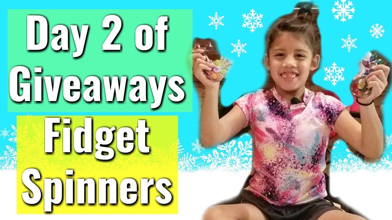 HUGE Giveaway- Day 2 of Awesome Giveaways - Fidget Spinners - YouTube