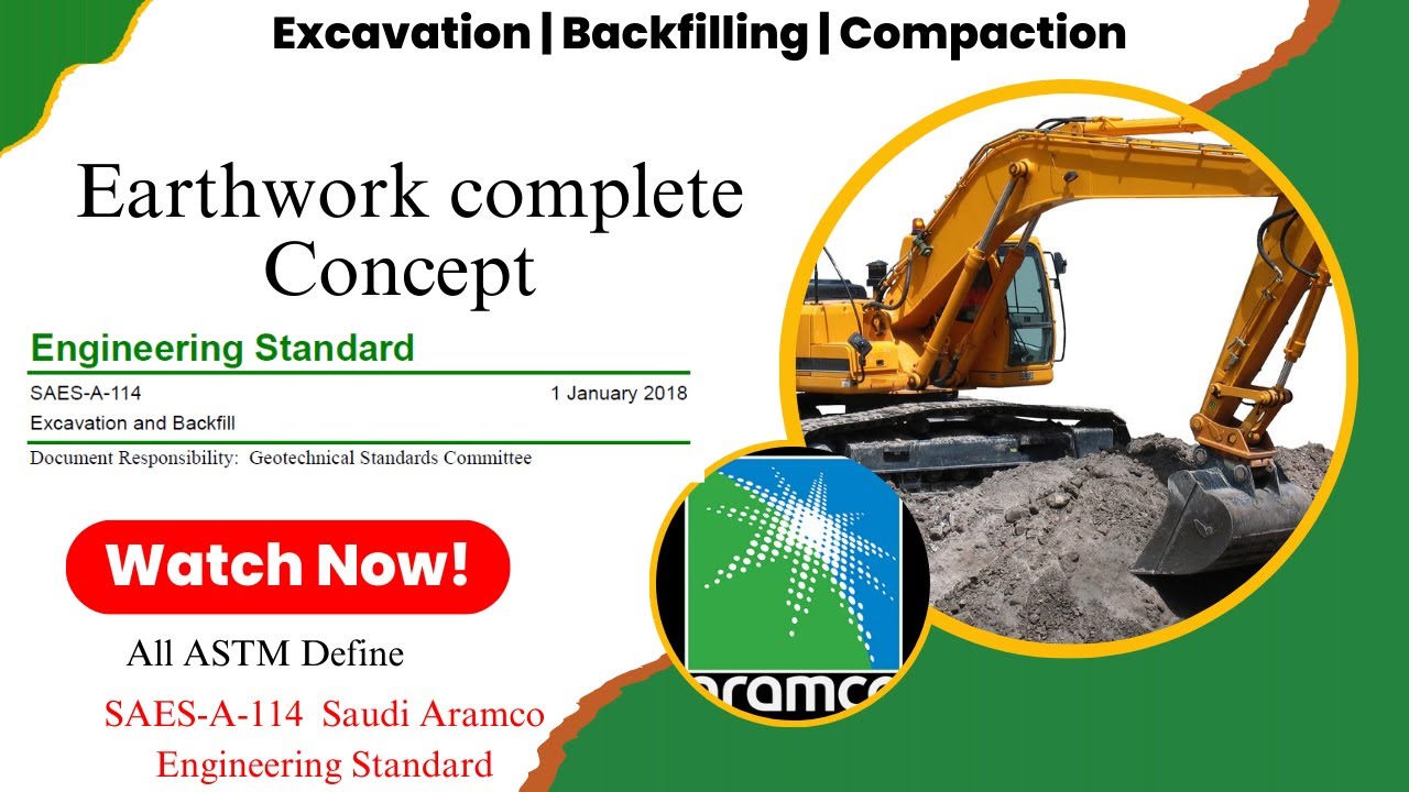 Earth work Complete Concept Excavation Backfilling & Compaction SAES-A ...