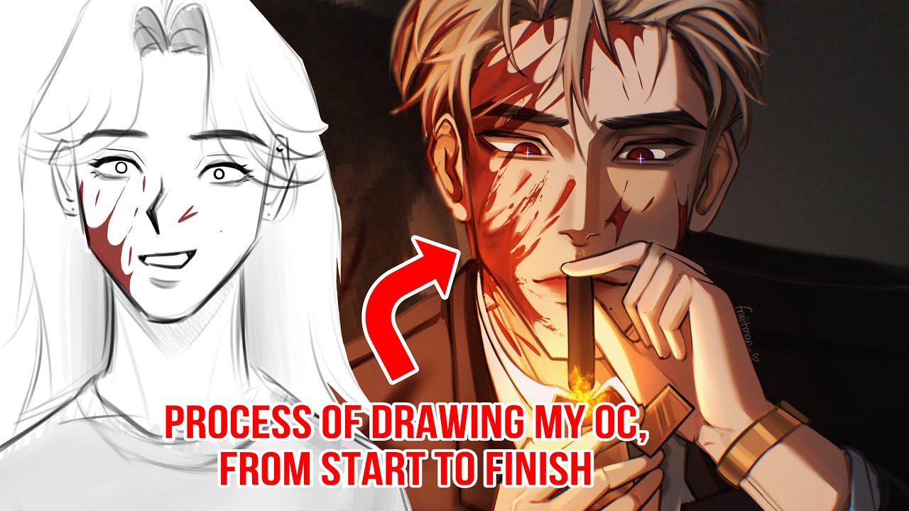 Start to finish drawing process! - YouTube