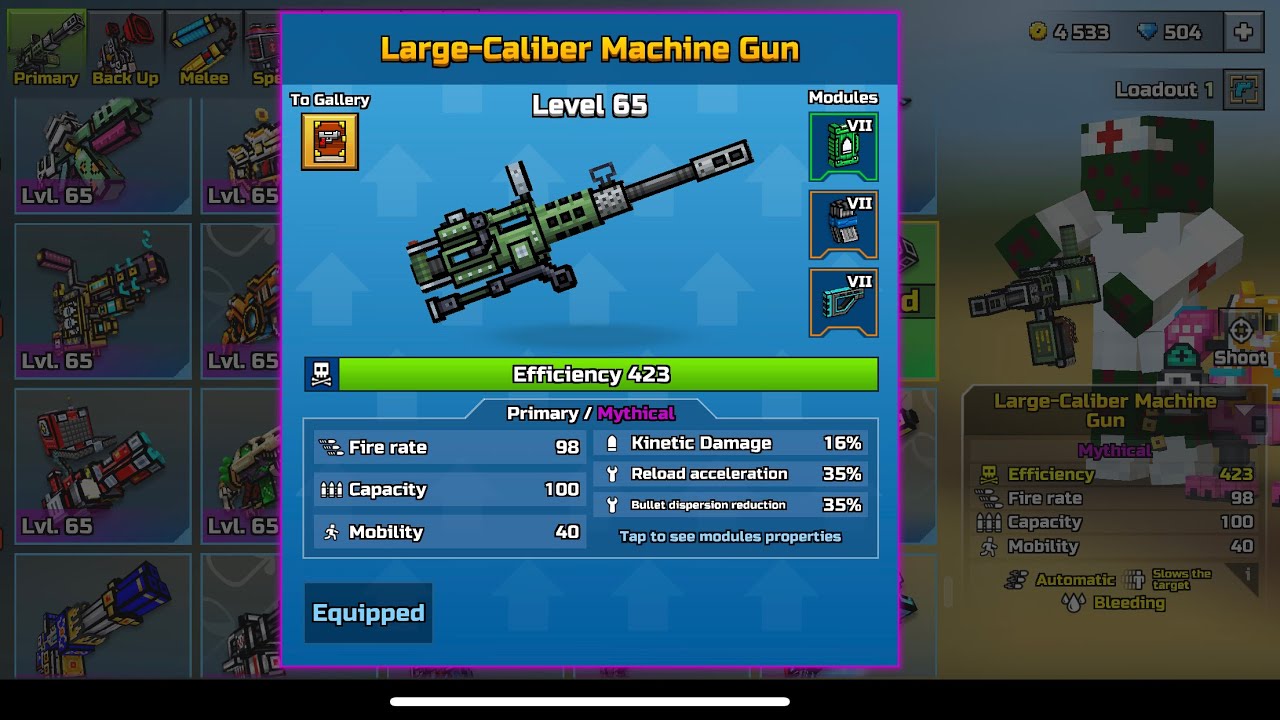 Large-Caliber Machine Gun test in Pixel Gun 3D! - YouTube