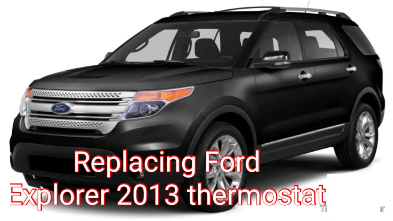 replacing ford explorer 2013 thermostat - YouTube