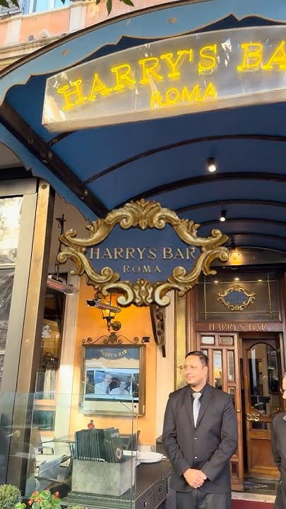 Harry's Bar Rome: Where Legends Dine & Drink! 🍹🇮🇹 - YouTube