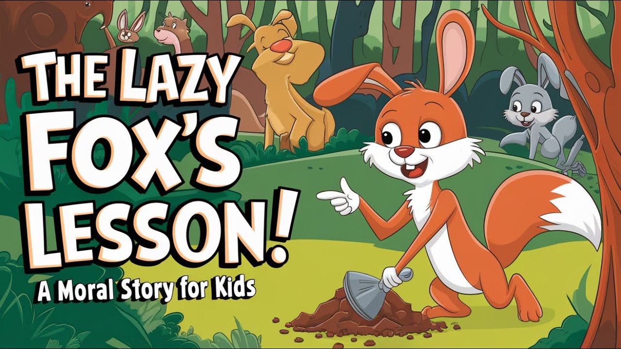The Wise Little Rabbit 🐇 and the Lazy Fox | Short Story for Kids - YouTube