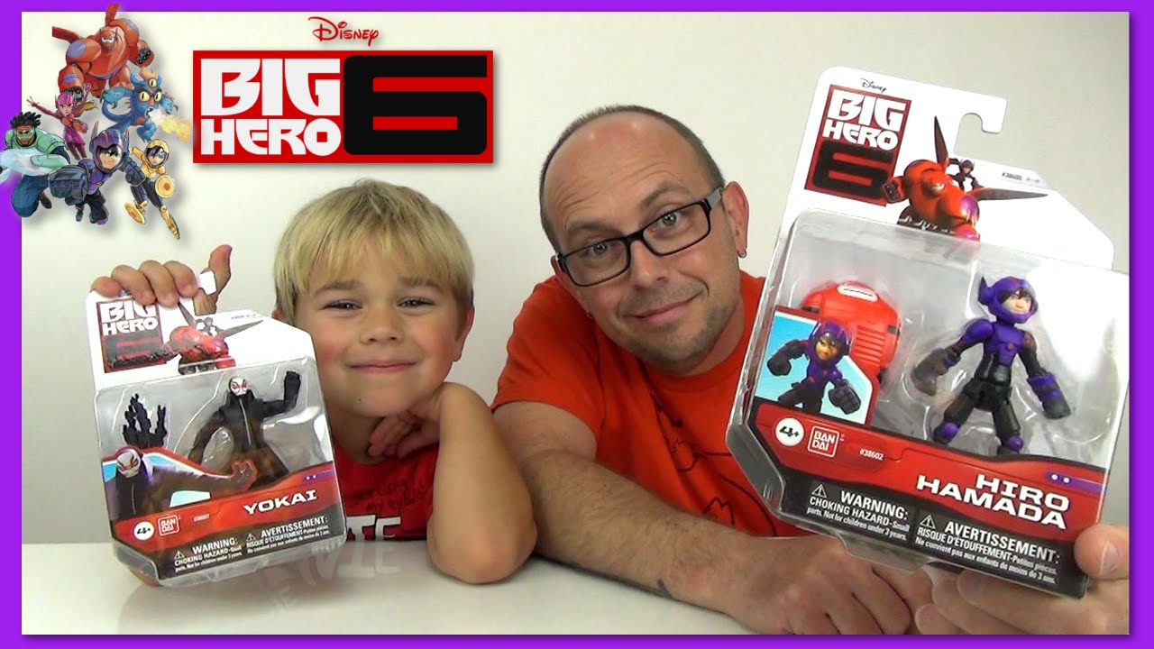 Disney Big Hero 6 - Yokai and Hiro Hamada Toy Action Figure Review ...
