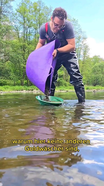 Goldwaschen in Deutschland! Der neue Fluss bringt viel Gold! 😍🌟 #goldsuchen #outdoor #golddoktor ...